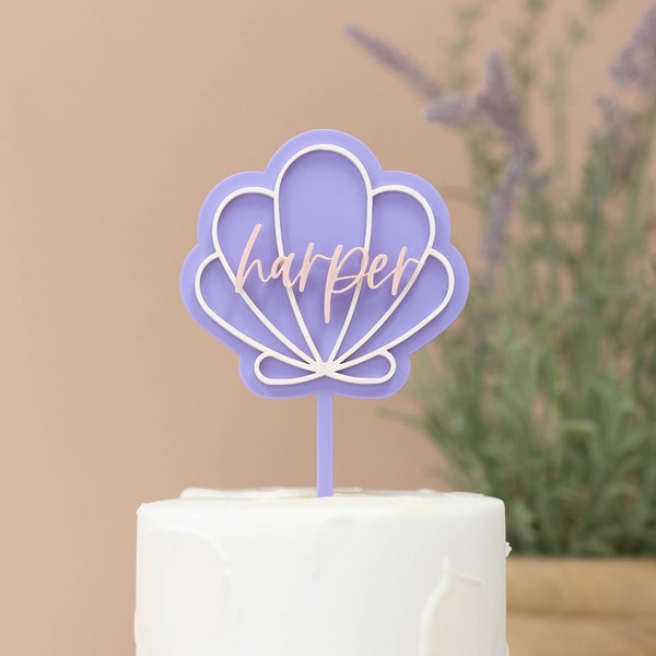 Seashell Cake Topper - Etsy