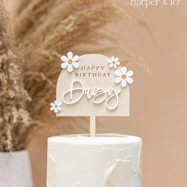 Daisy Cake Topper - Etsy
