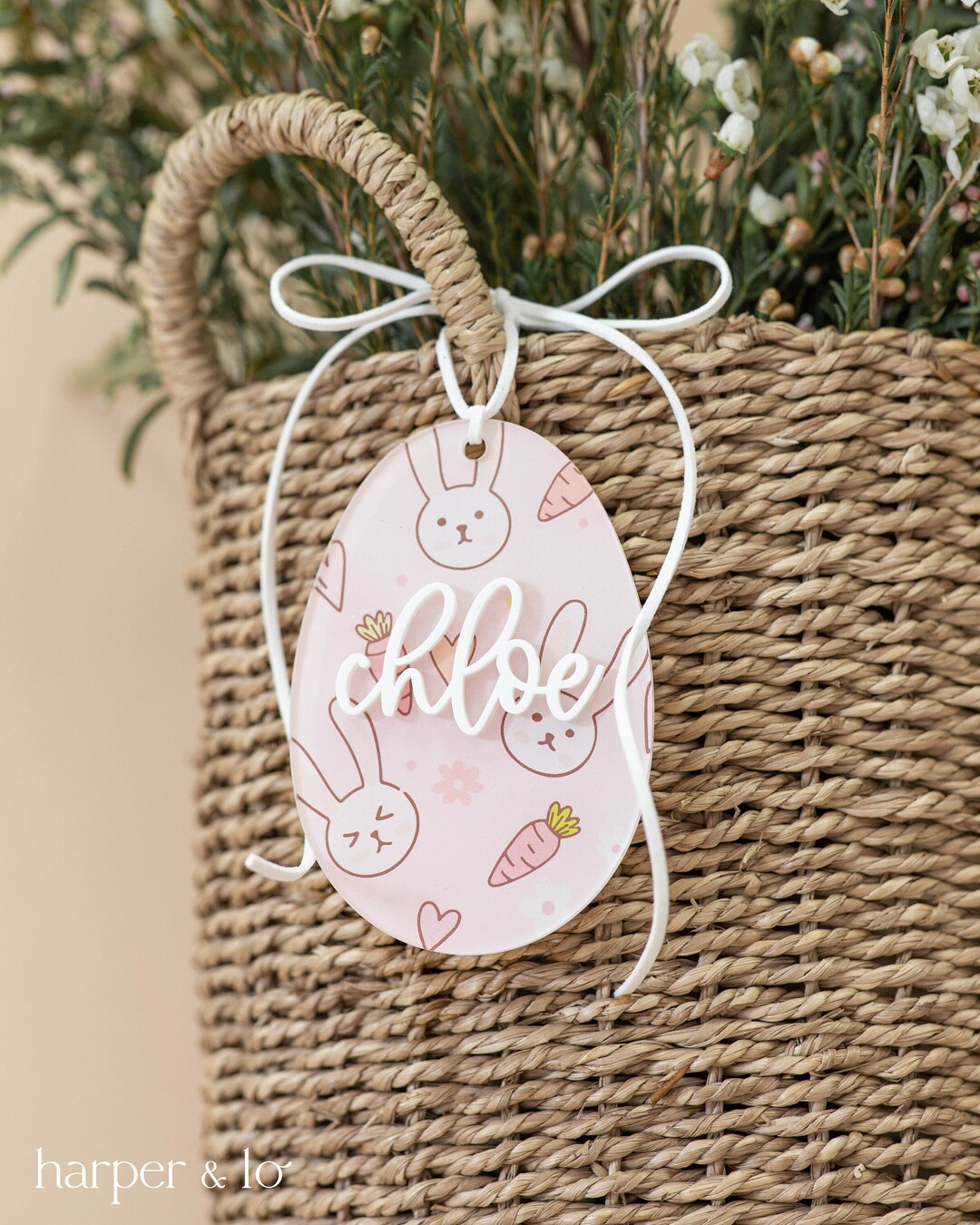 Easter Egg Name Tag Clear Acrylic | First Easter Acrylic Lettering Name ...