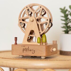 Personalized Ferris Wheel Musical Carousel, Custom Heirloom, Engraved ...