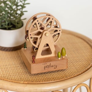 Personalized Ferris Wheel Musical Carousel, Custom Heirloom, Engraved ...