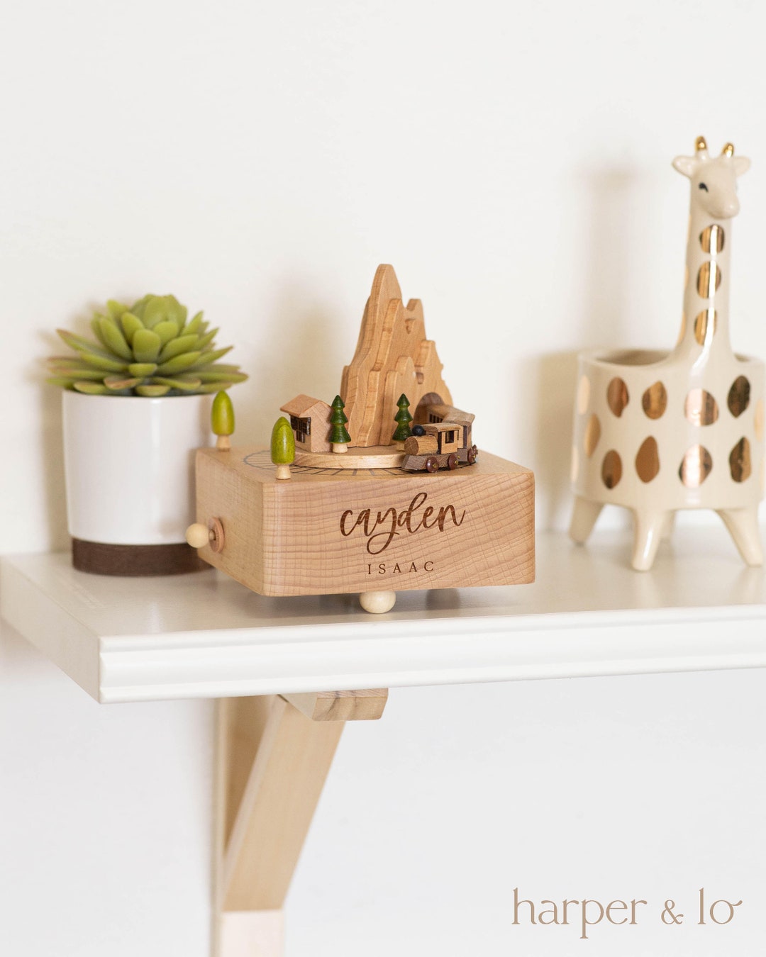 Personalized Musical Train Carousel | Custom Keepsakes Heirloom ...