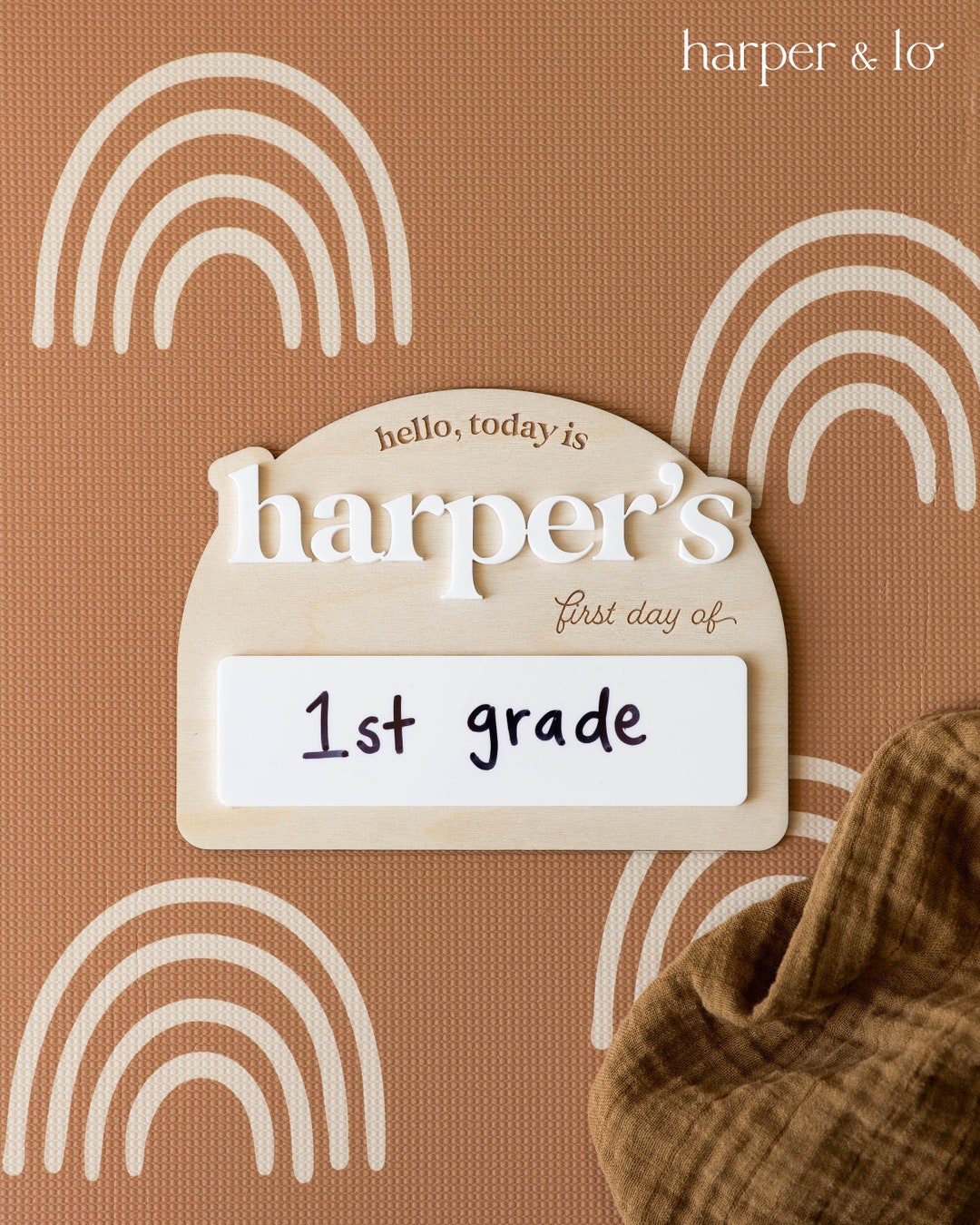 My First Day of School Sign | First Day Sign, Custom Reusable Back to ...