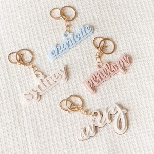 3D Custom Name Keychain Acrylic Name Tag Backpack Keychain - Etsy