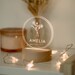 Personalized Acrylic Flower Night Light | Boho Night Floral LED Light ...