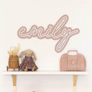 Custom Name Sign | Wooden Cut Out Name Sign, Nursery Decor, Baby Name ...