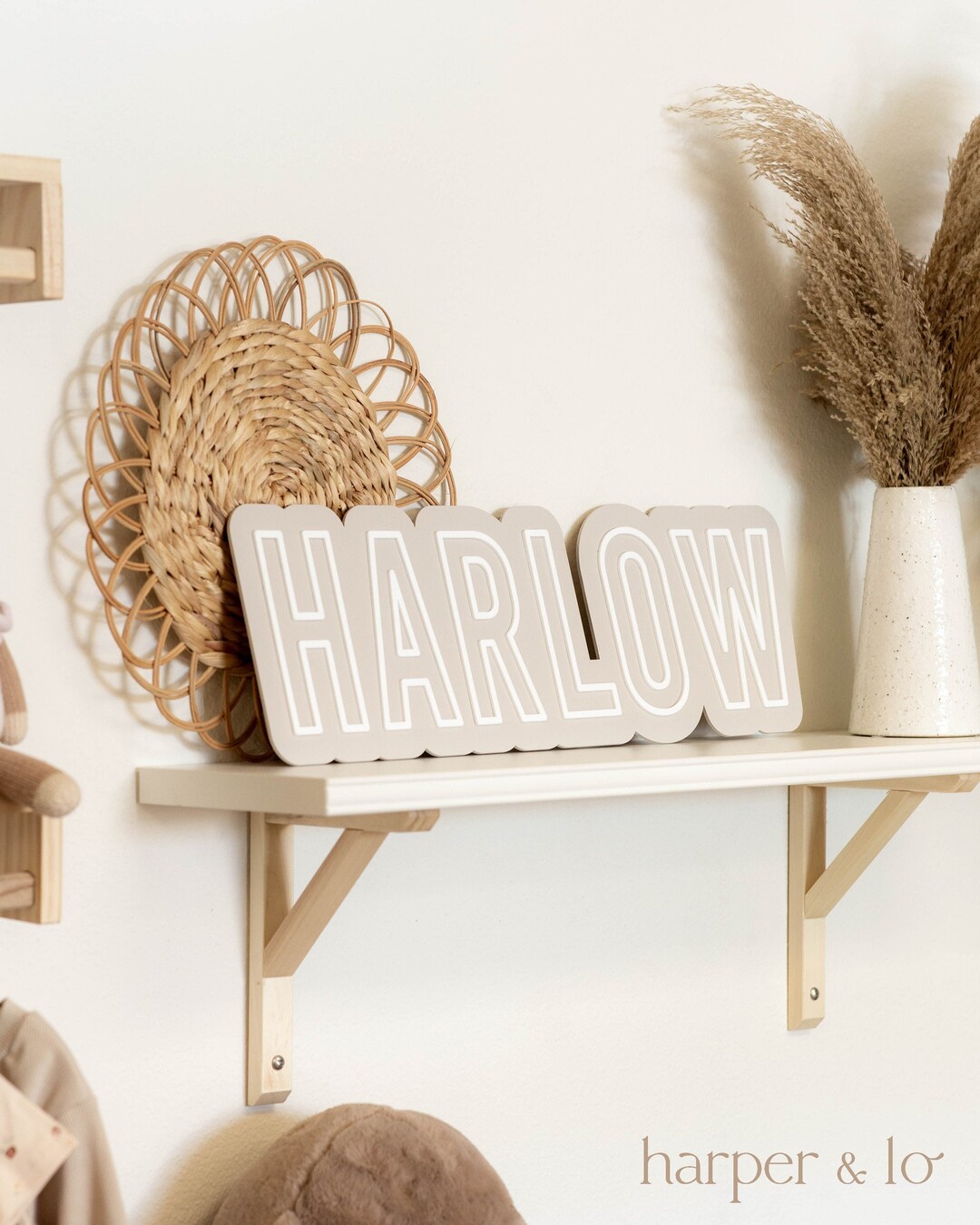 Custom Name Sign | Wooden Cut Out Name Sign, Nursery Decor, Baby Name ...