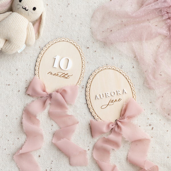 Lace Bow Name Card - Etsy