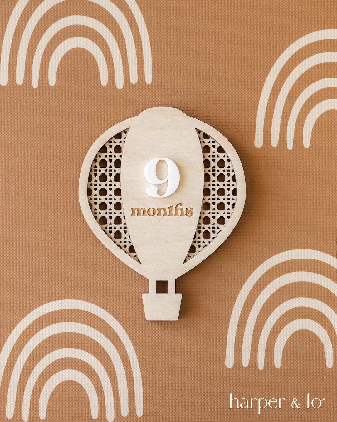 Wooden Lattice Milestone Cards | Hot Air Balloon | Custom Name Set ...
