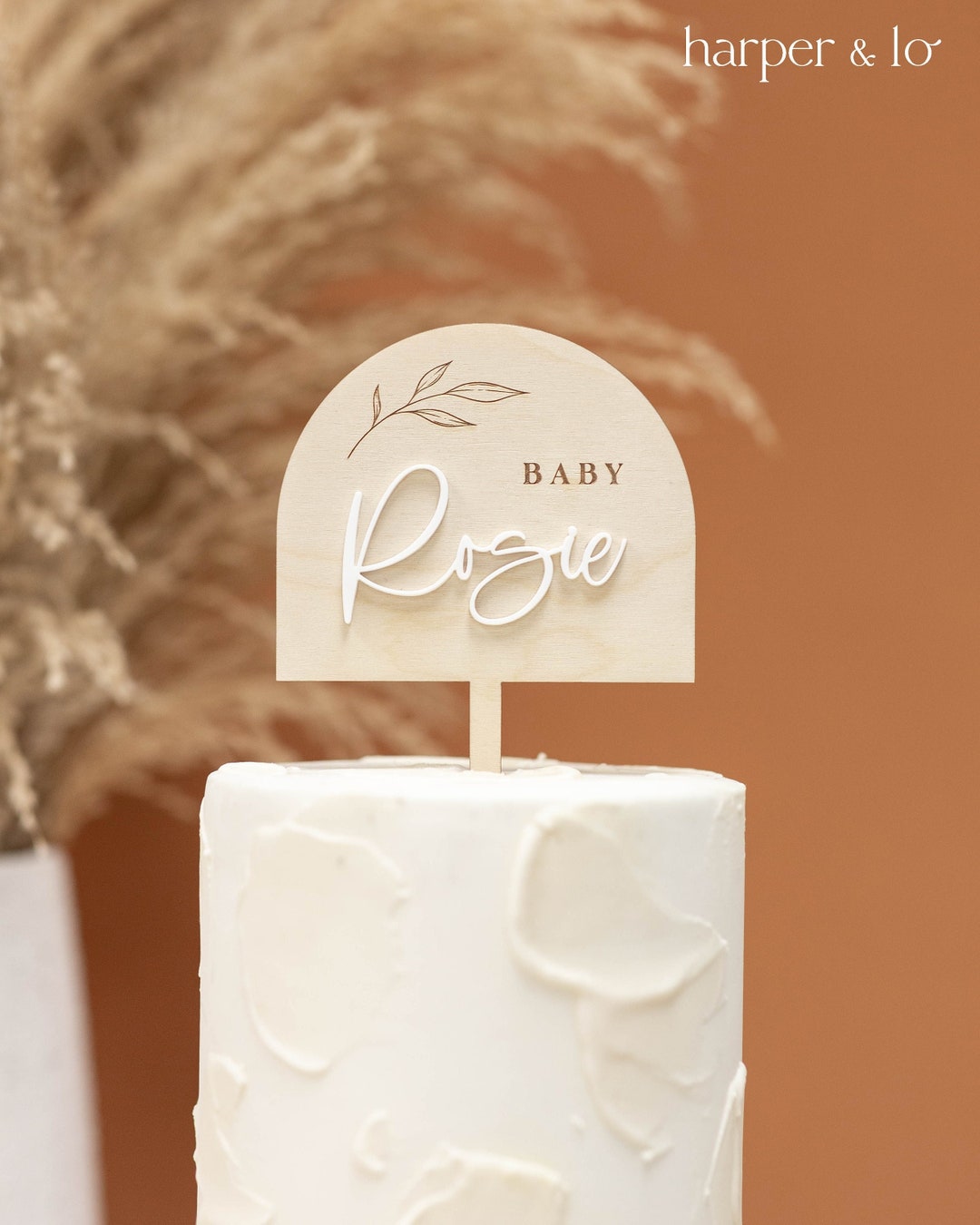 Arched Daisy Cake Topper Flower | Birthday Party Decor, Custom ...