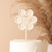 Daisy Cake Topper Flower Custom Name | Acrylic, Personalized, Retro ...