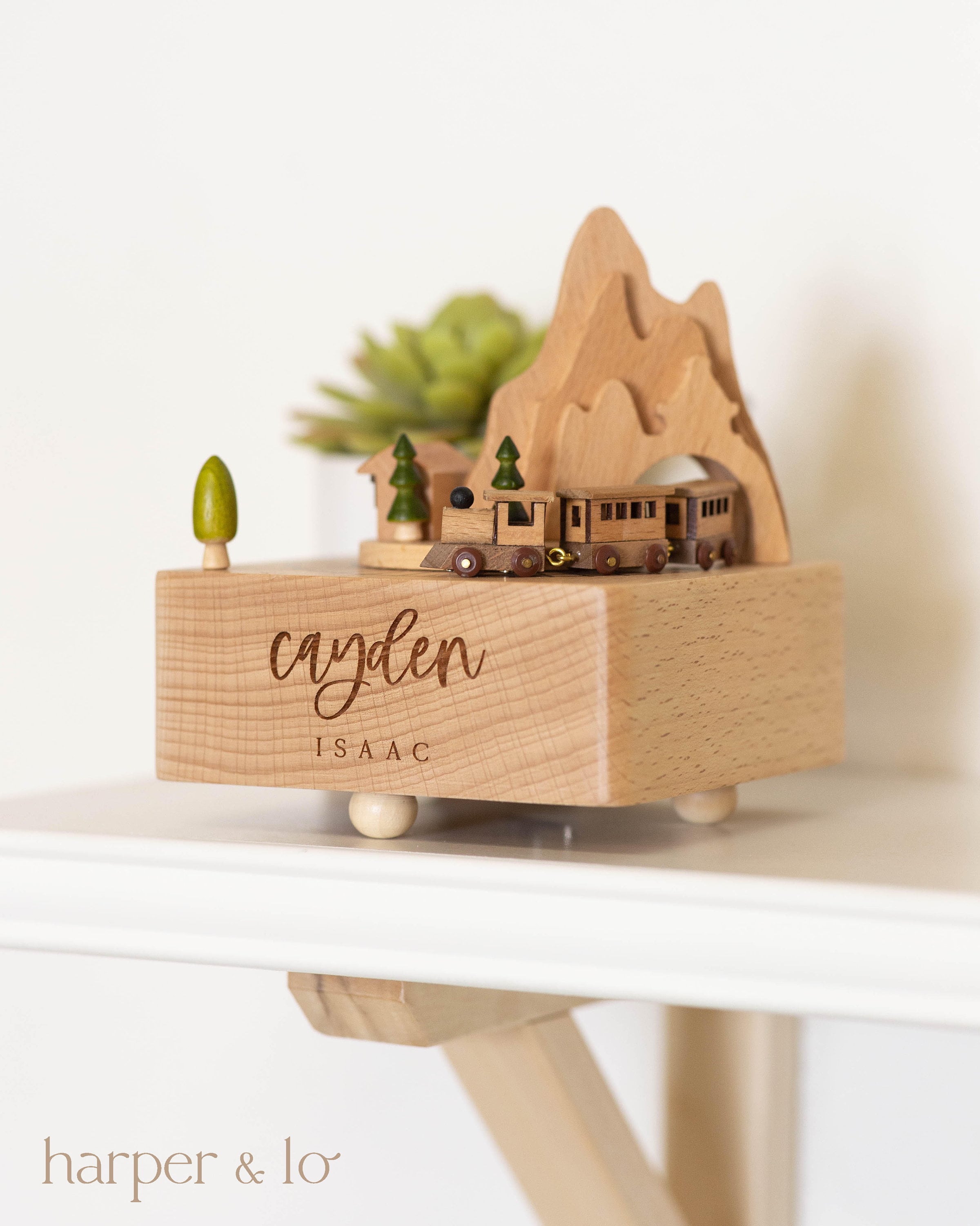 Personalized Musical Train Carousel | Custom Keepsakes Heirloom ...