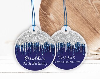 Glitter Gift Tags - Etsy