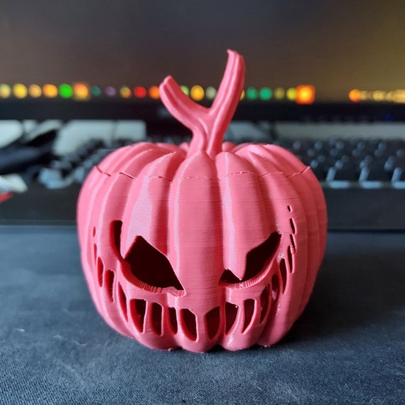 Jack-o-lantern 3D Print STL File Tea Light LED Candle Holder - Etsy