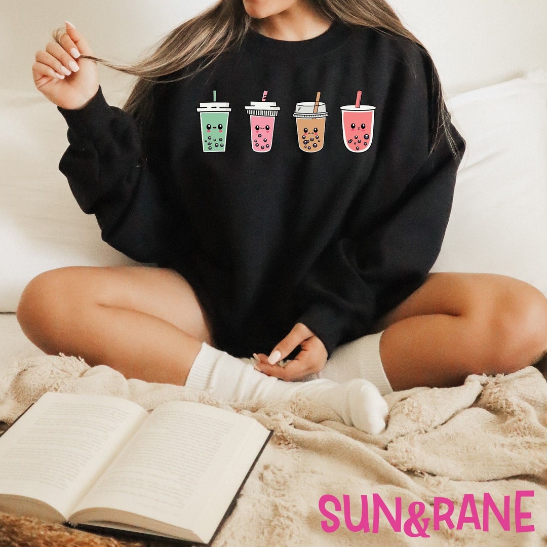 Milk Tea Sweatshirt | Bubble Tea Sweatshirt | Boba Tea Sweatshirt ...