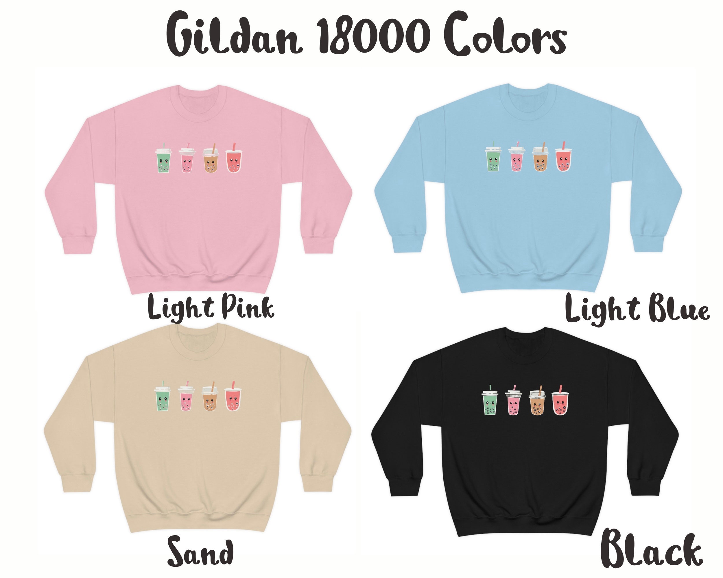 Milk Tea Sweatshirt Bubble Tea Sweatshirt Boba Tea - Etsy