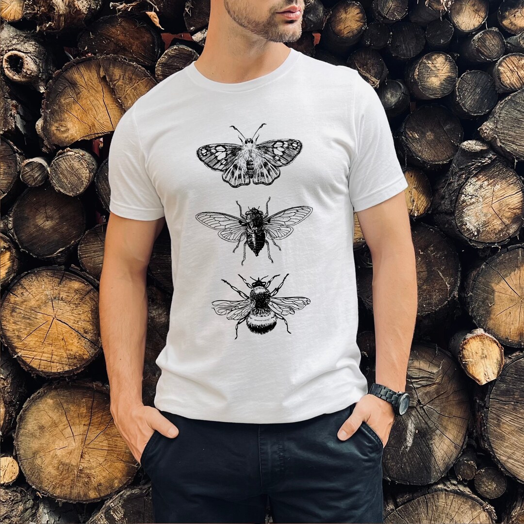 Insect Shirt Bug Tshirt Cicada T Shirt Moth T-shirt Bumblebee Top ...