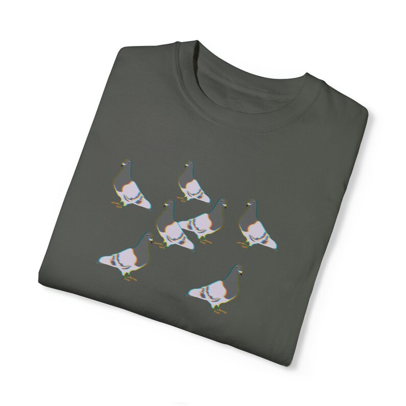 Pigeon Shirt Flock of Pigeons Tshirt Trippy Pigeon T Shirt - Etsy