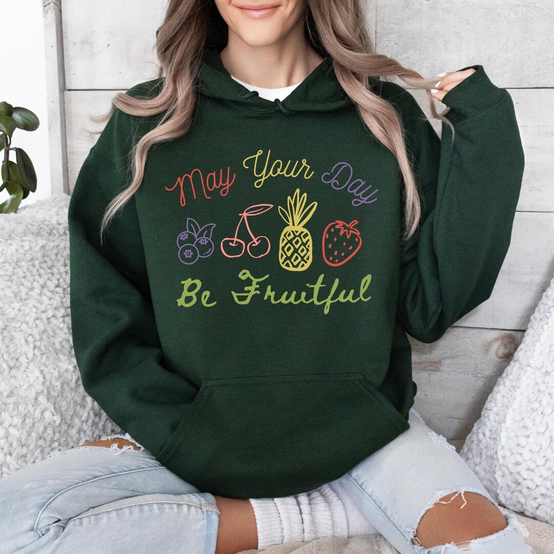 Fruit Hoodie Be Fruitful Manifest Fruit Lover Gift Cherry Hoodie ...