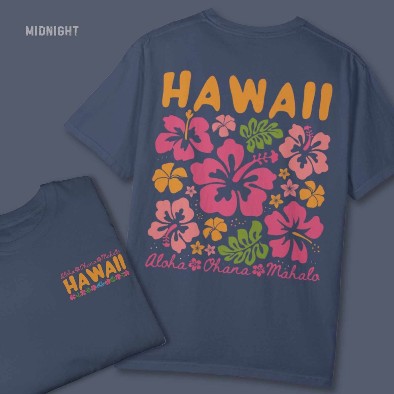 Hawaii Shirt Hibiscus Tshirt Aloha Ohana Mahalo Graphic Tees Tropical ...