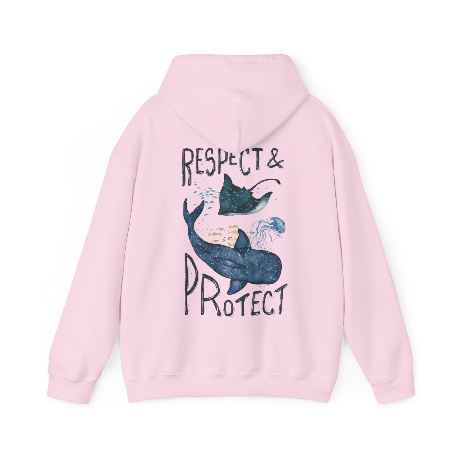 Whale Shark Hoodie Respect and Protect Ocean Inspired Style Coconut ...