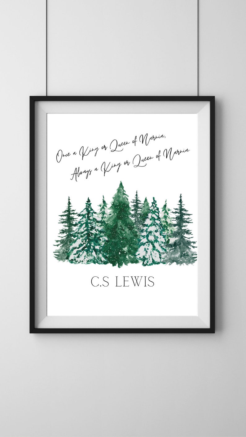 Once a King or Queen of Narnia Digital Print - Etsy