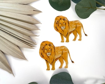 Courage Dear Heart CS Lewis Quote Sticker, Narnia Aslan Lion Sticker ...