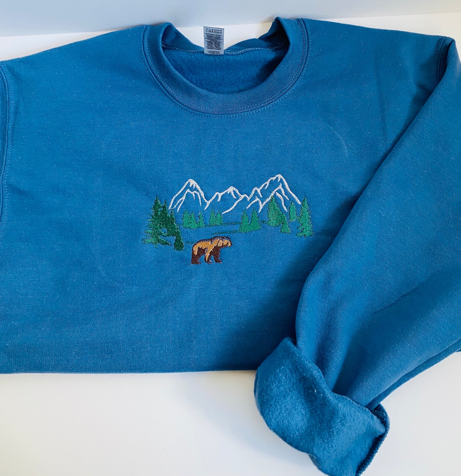 Mountains I Embroidered Sweatshirt | National Park Sweatshirt | Outdoor ...
