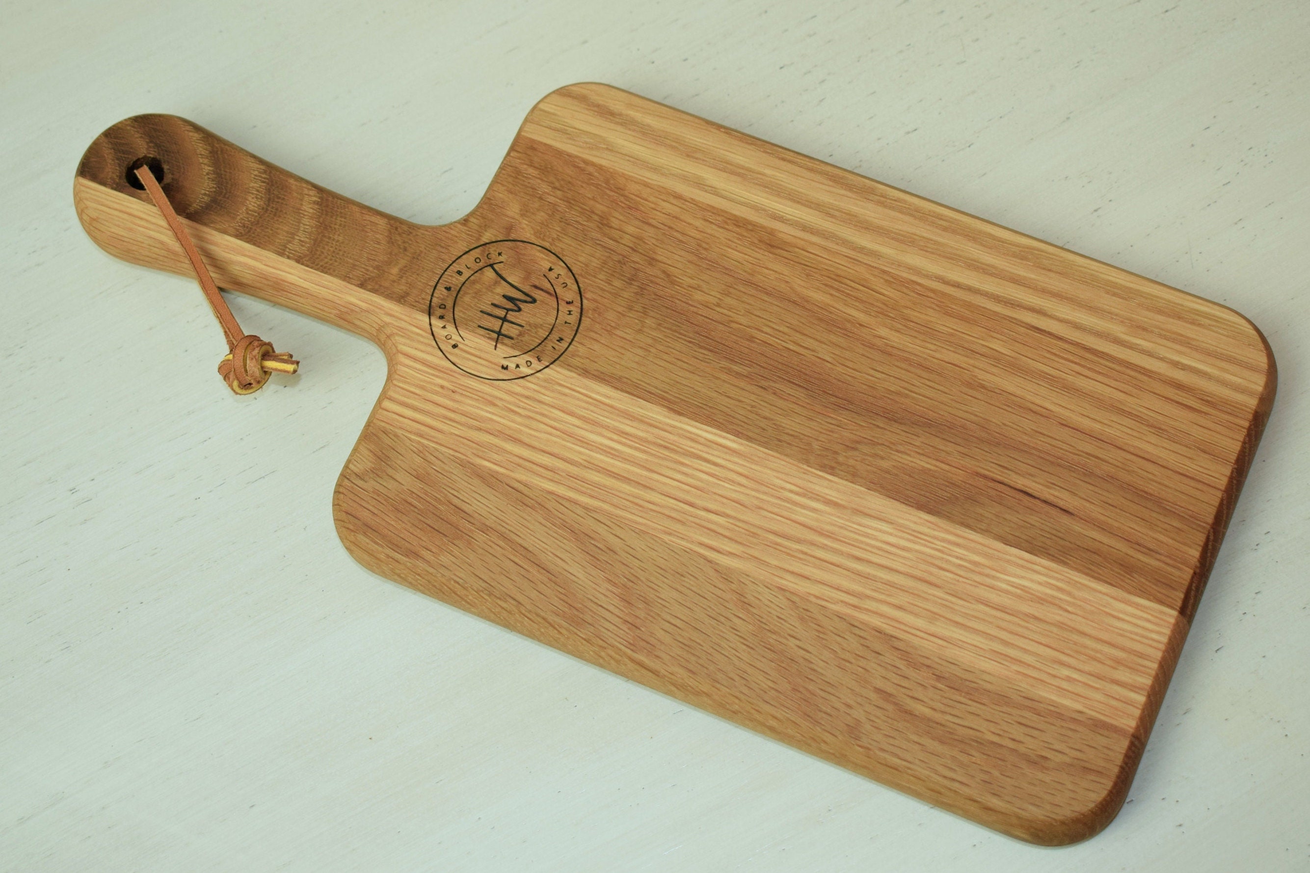 Small Wood Cutting Board With Handle - Walnut & Character Walnut ...