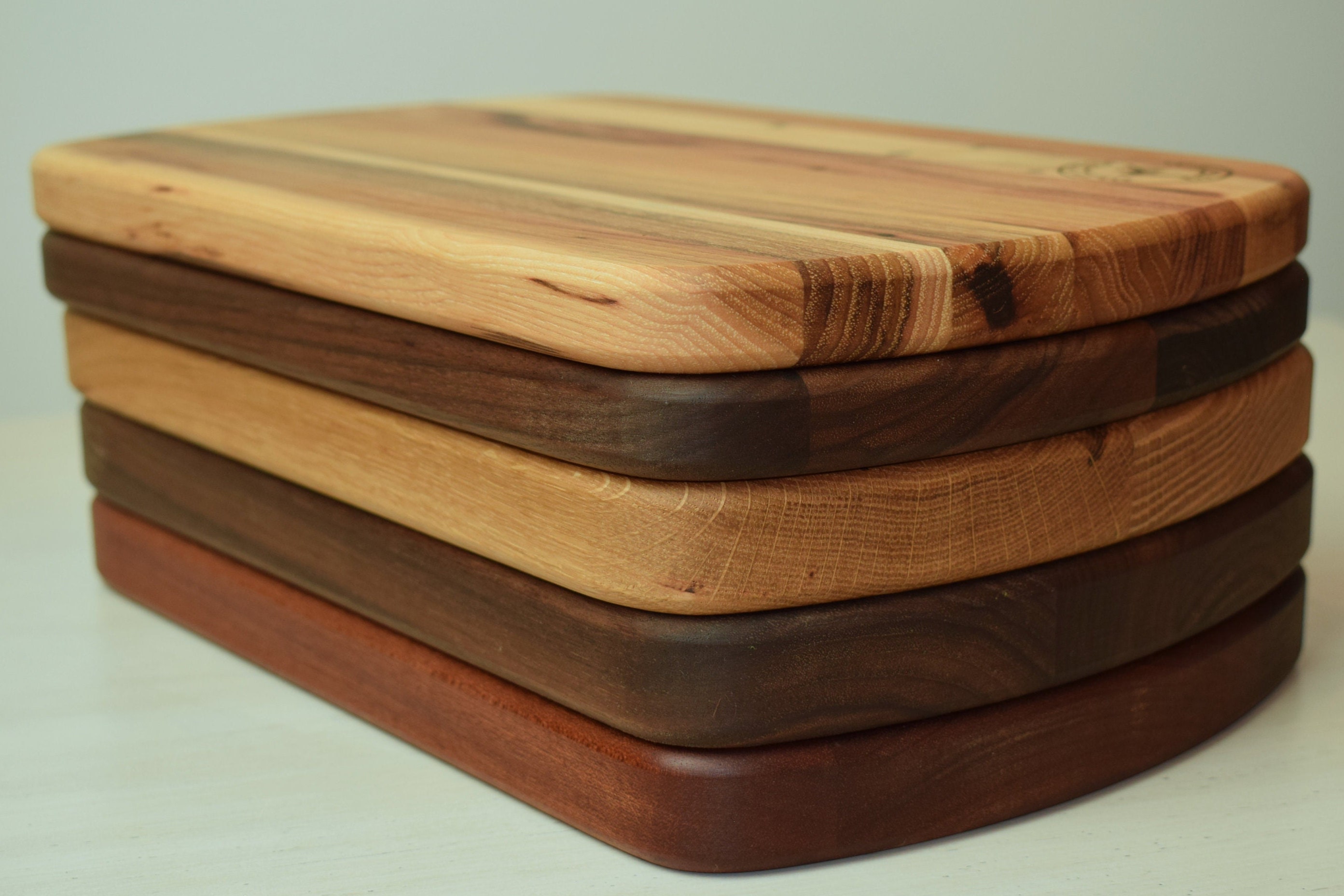 Small Wood Cutting Board - Walnut & Character Walnut - Hickory - White ...