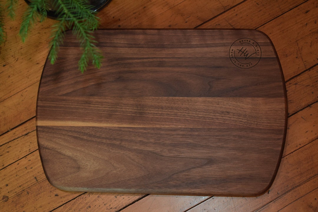 Small Wood Cutting Board Walnut & Character Walnut Hickory White Oak ...