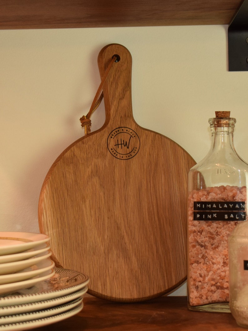 Small Round Cutting Board With Handle - Etsy