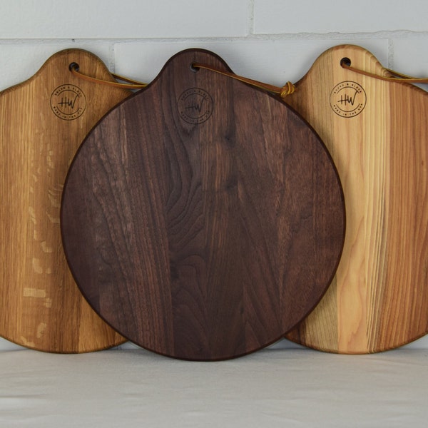 Round Wood Cutting Board - Etsy