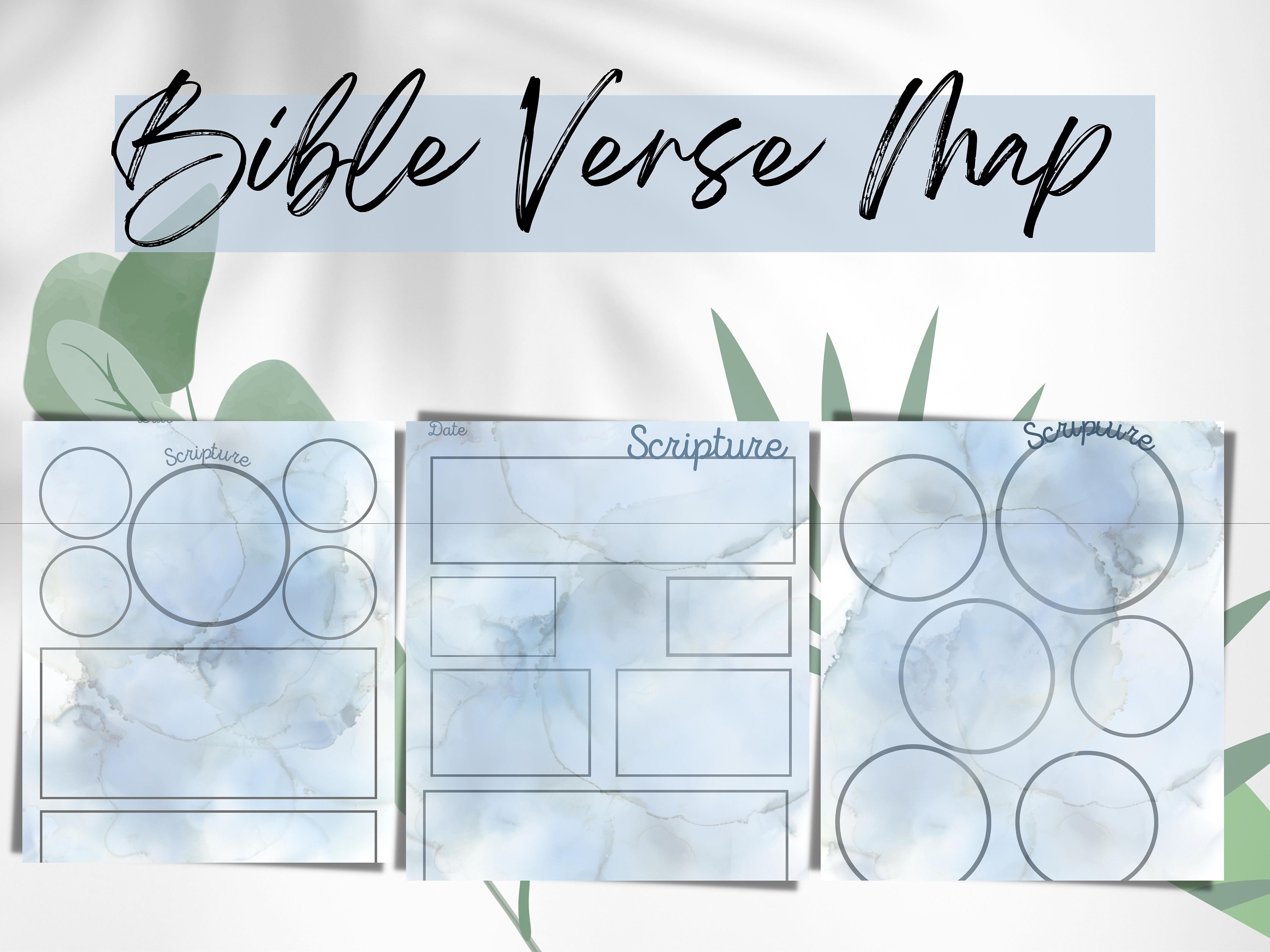 Bible Verse Mapping Bundle Bible Study Printable Verse Map - Etsy