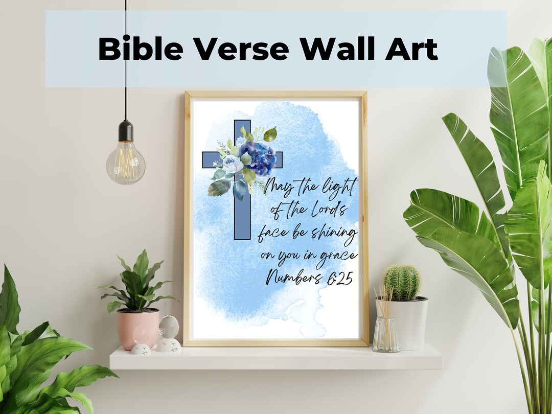 Inspirational Bible Verse Print: Christian Wall Art (digital Download ...