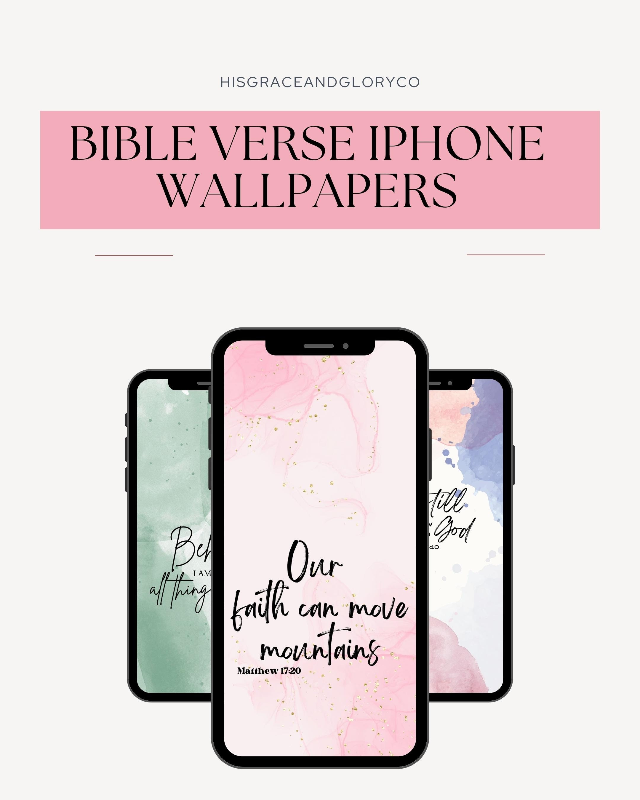 Bible Verse iPhone Wallpaper, Smartphone Wallpaper, iPhone Background ...