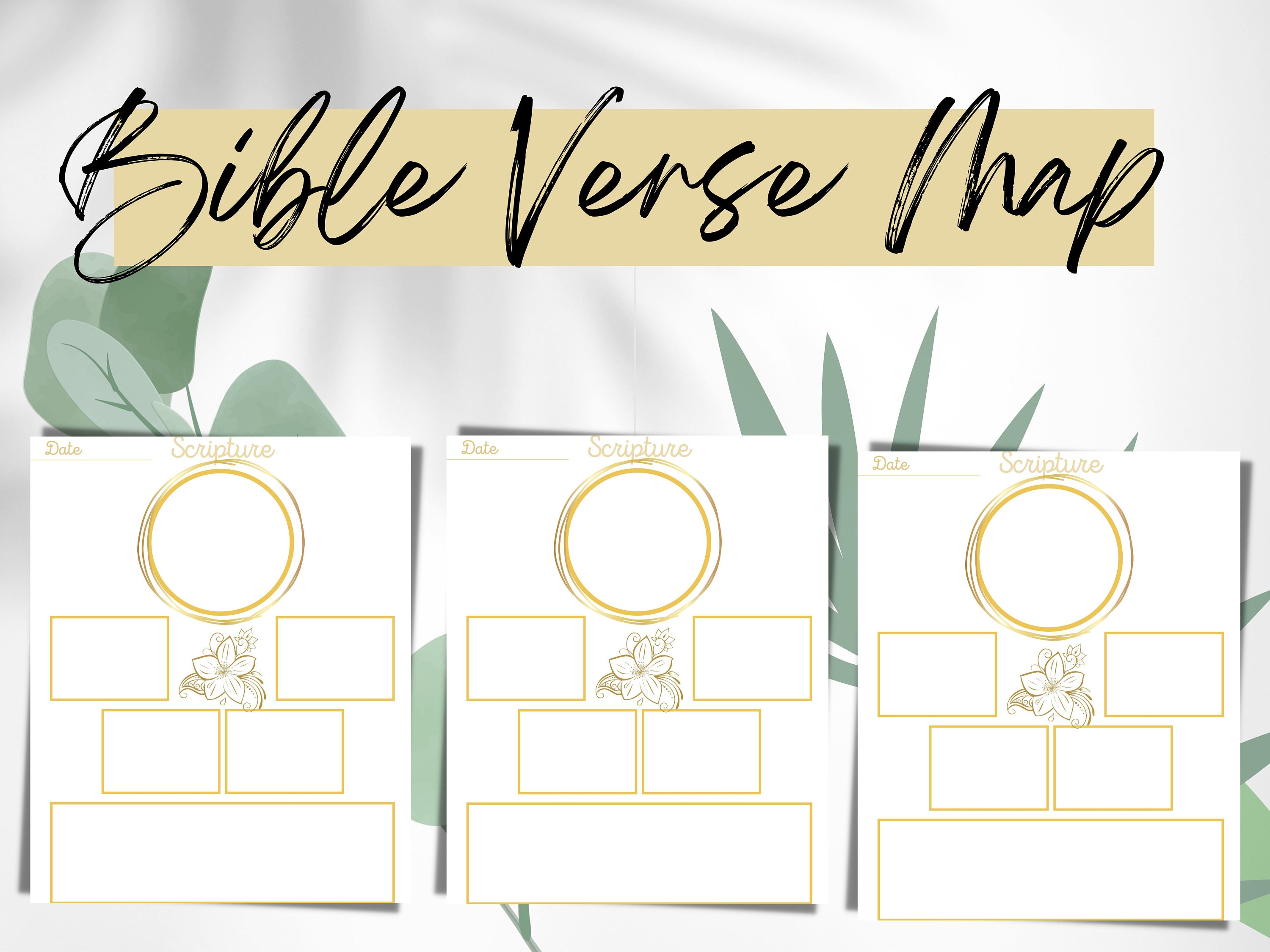 Bible Verse Mapping Printable, Bible Study Printable, Verse Map Printable, Printable, Scripture ...