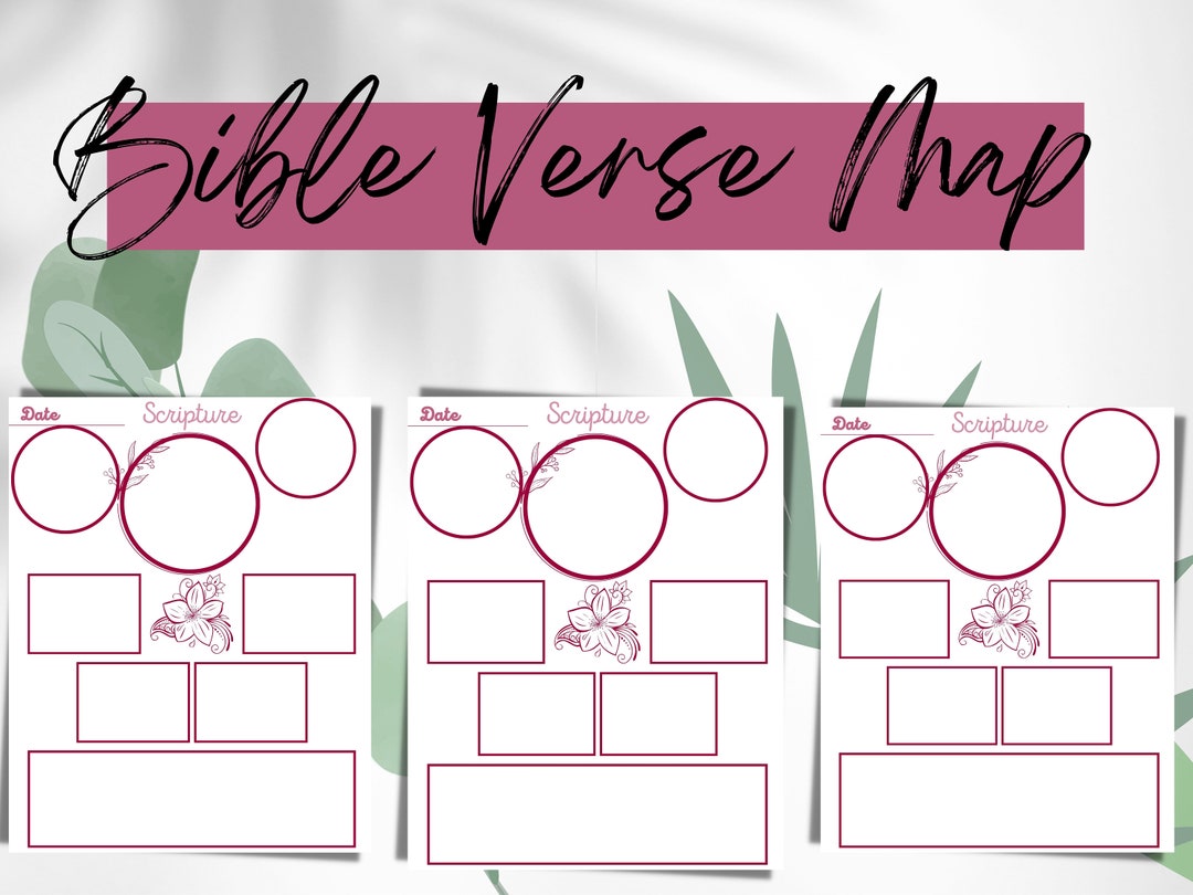 Bible Verse Map Printable, Women Map Out Scripture Study and Deepen ...