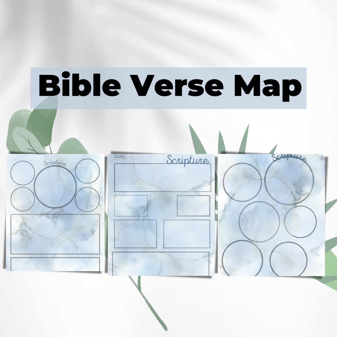 Bible Verse Mapping Bundle Bible Study Printable Verse Map - Etsy
