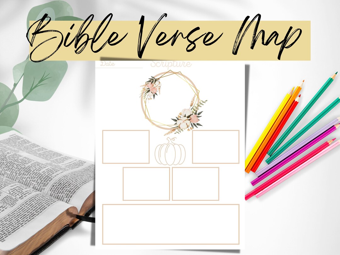 Bible Verse Mapping Printable, Bible Study Printable, Verse Map ...