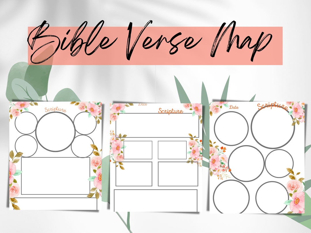 Bible Verse Mapping Bundle, Bible Study Printable, Verse Map Bundle ...
