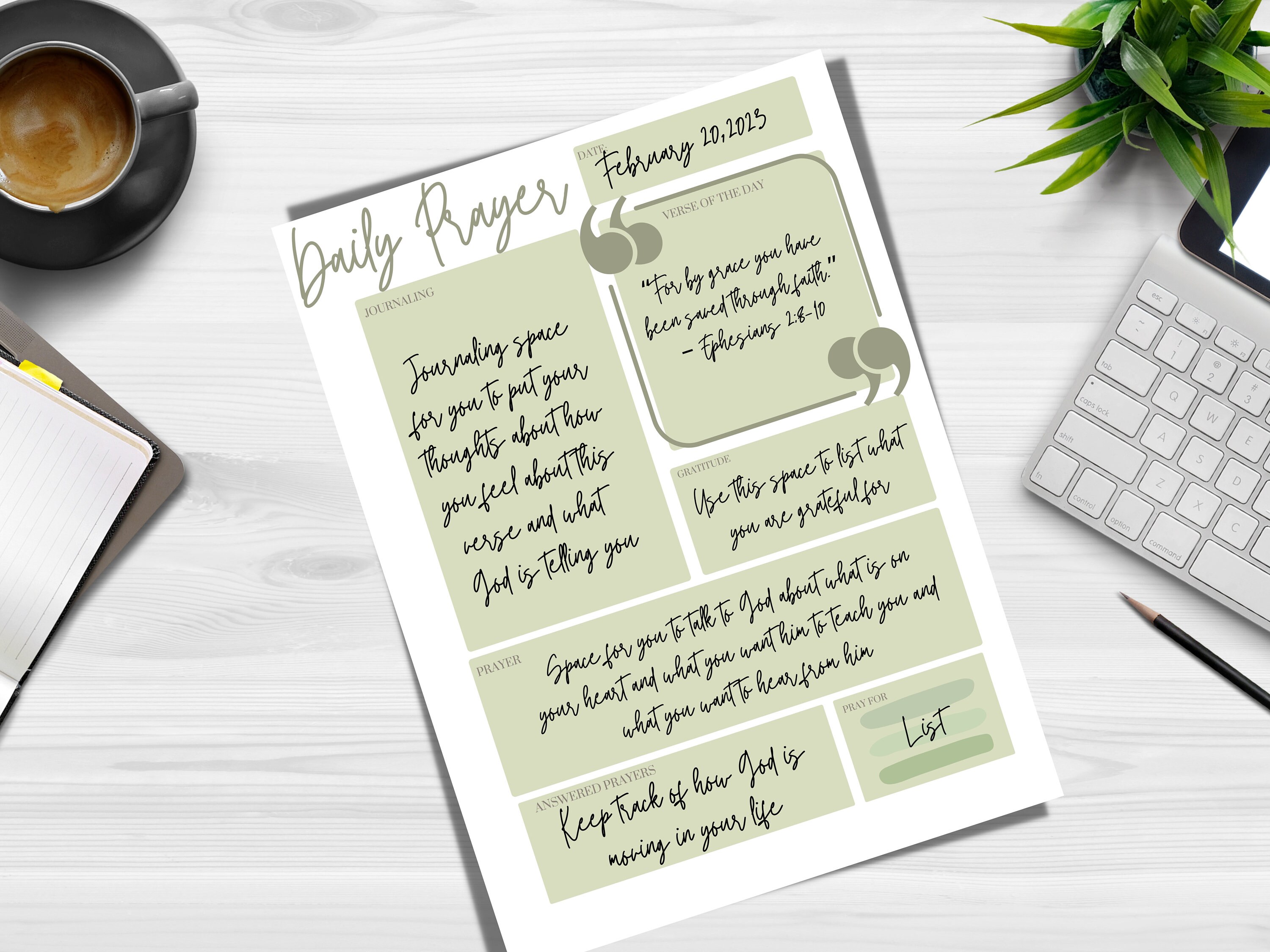 Daily Prayer Map, Bible Study Printable, Daily Prayer Journal, Womens ...