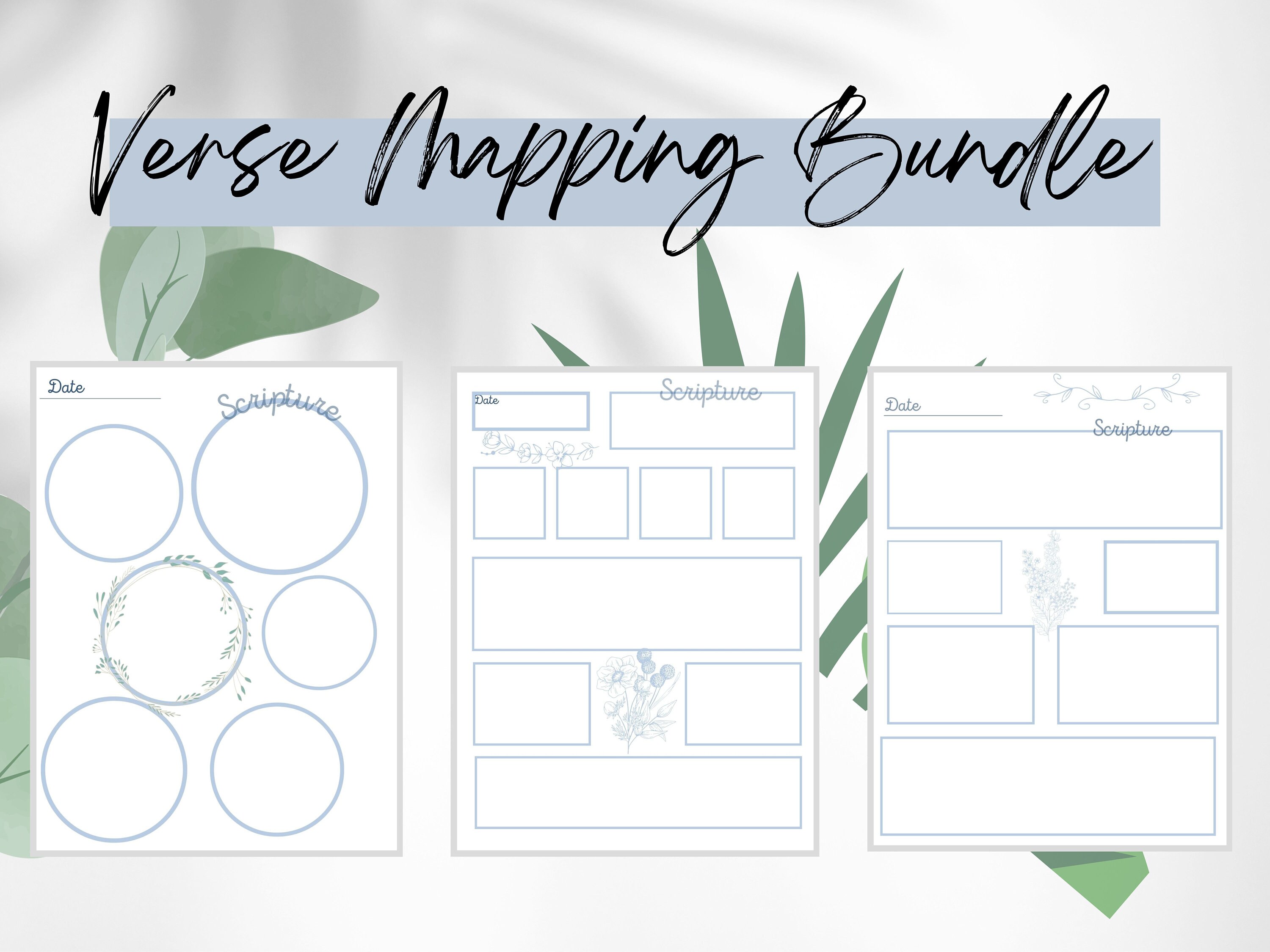 Bible Verse Map Bundle Bible Study Printable Verse Mapping - Etsy