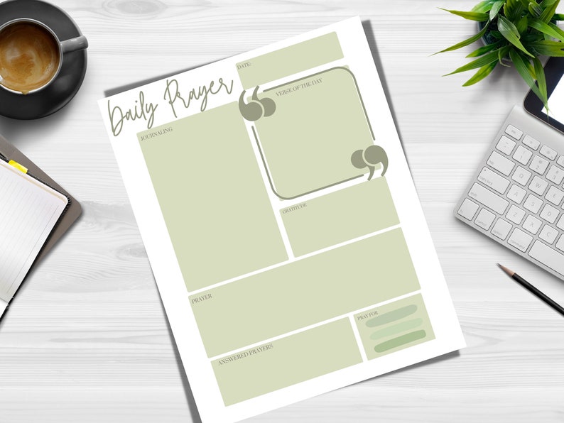 Daily Prayer Map, Bible Study Printable, Daily Prayer Journal, Womens ...