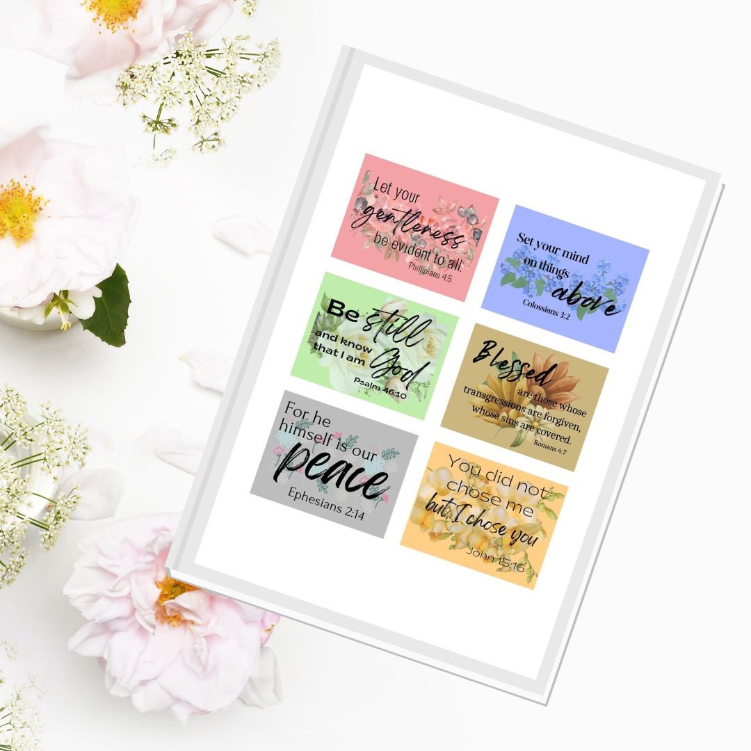 Encouraging Bible Verses, Faith Based Memorization, Printable Bible ...