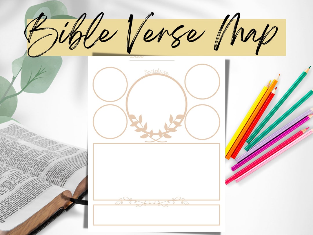 Bible Verse Mapping Printable, Bible Study Printable, Verse Map Printable, Womens Bible Study ...
