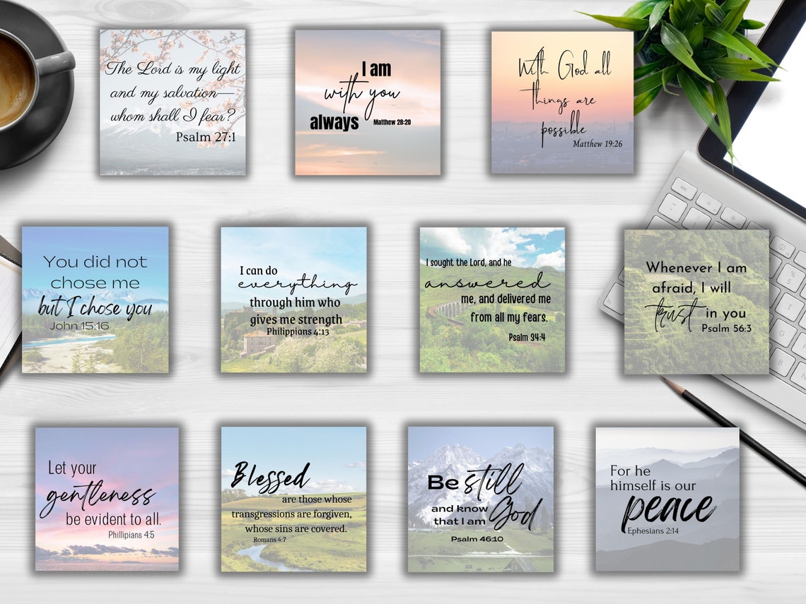 50 Christian Instagram Post Templates, Bible Verse Template, Church ...
