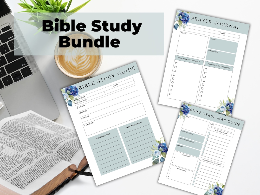 Bible Study Bundle, Monthly Bible Study Guide, Bible Chapter Notes ...