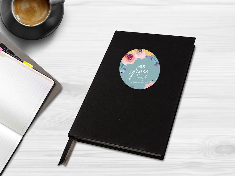 Faith Circle Bible Verse Sticker Printables | Inspirational Scripture ...