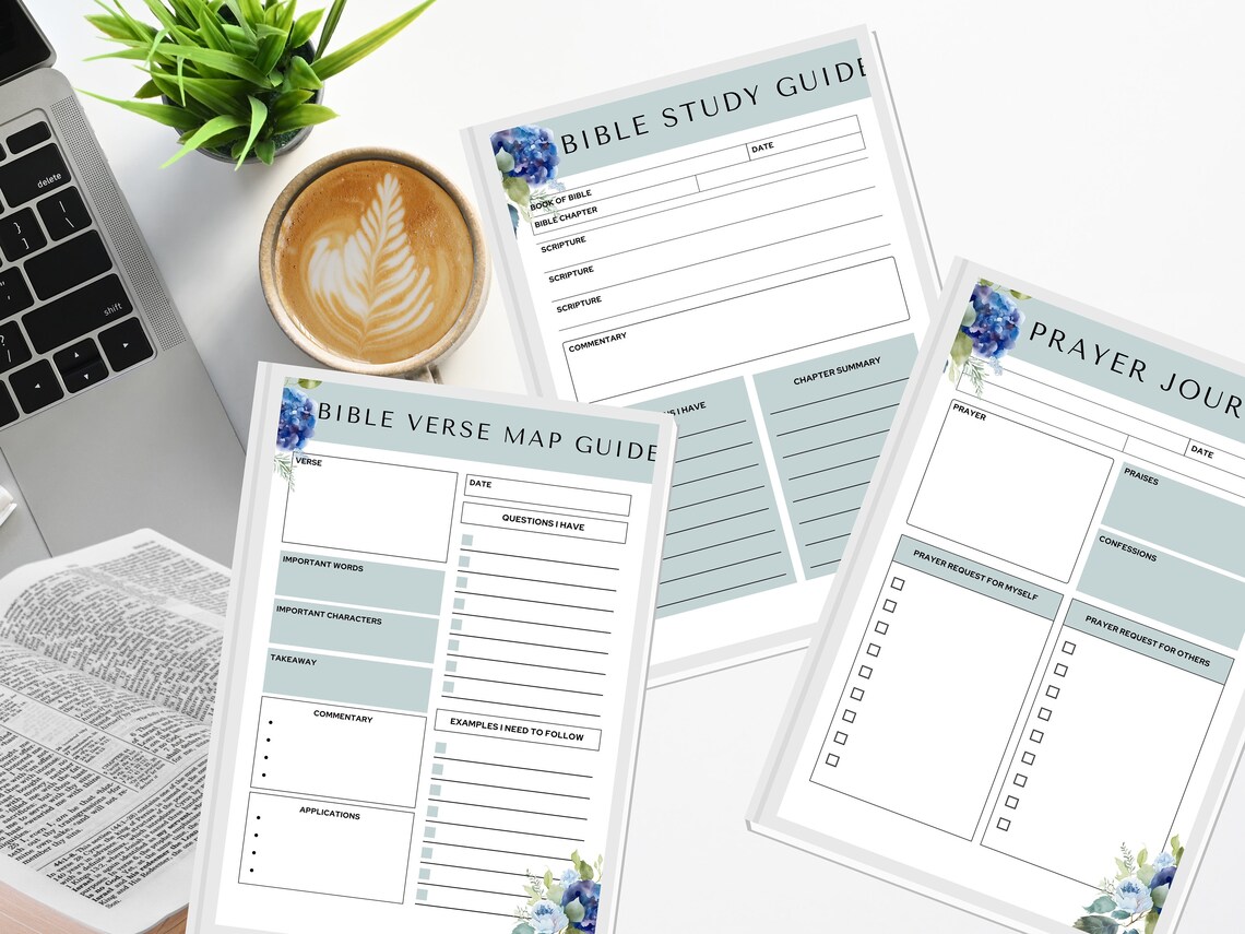 Bible Study Bundle, Monthly Bible Study Guide, Bible Chapter Notes ...